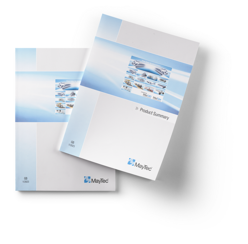 Downloads of catalogues and requests for MayCad - MayTec